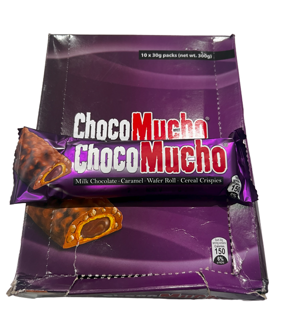 CHOCOMUCHO Milk Chocolate, Caramel, Wafer Roll, Cereal Crispies (30 gr ...