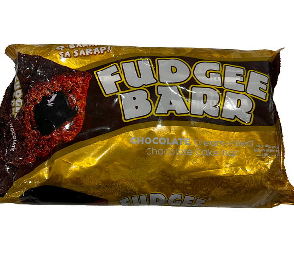 Rebisco Fudgee Barr Chocolate Cream Filled Chocolate Cake Bar (10 piec ...