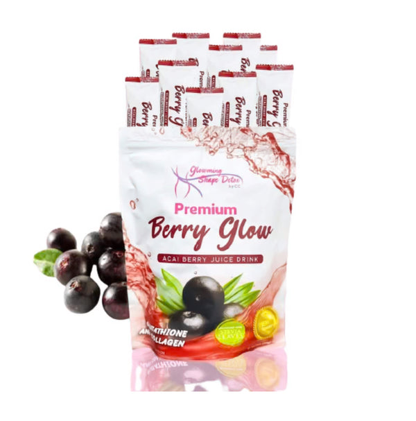 GLOWMING SHAPE DETOX by CC - Berry Glow Acai Berry Juice Drink (10pcs ...