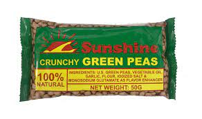 SUNSHINE Crunchy Green Peas (18 pcs x 10 g) – Tindahan ni Mang Pilo USA